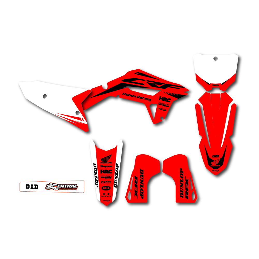 Honda // Stock Black OTS Motocross Graphics Kit by SpiralGFX